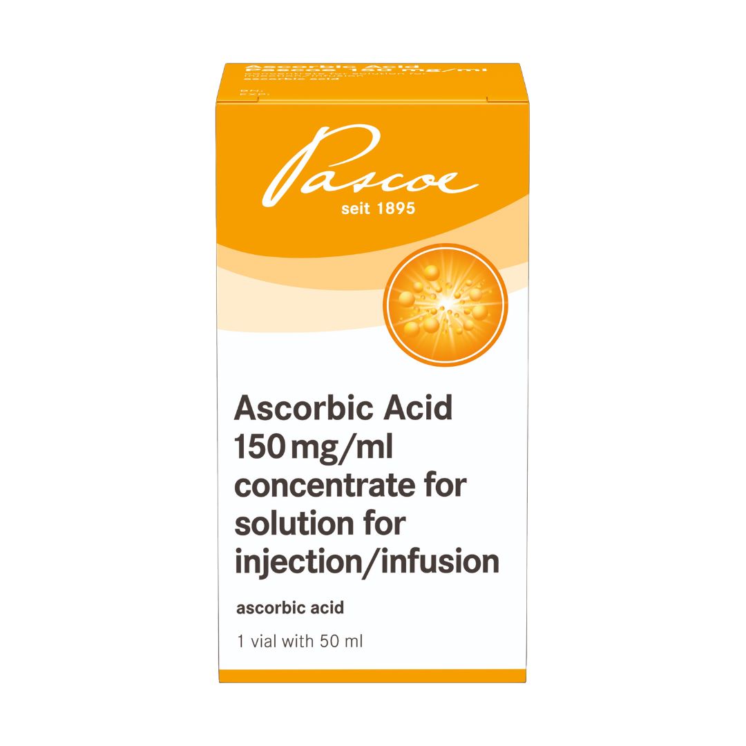 Pascorbin Ascorbic Acid (Vitamin C) 150mg /ml (1 x 50ml) | ACRE